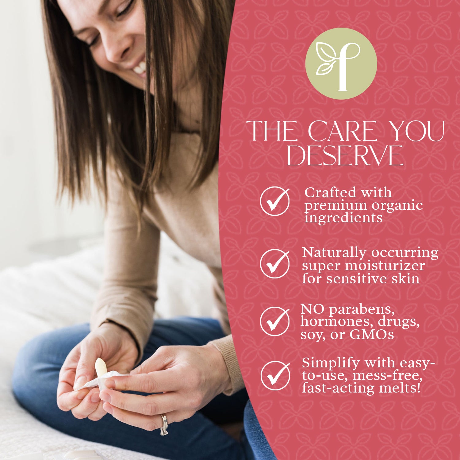 Organic Intimacy Suppository Melts for Moisture & Lubrication