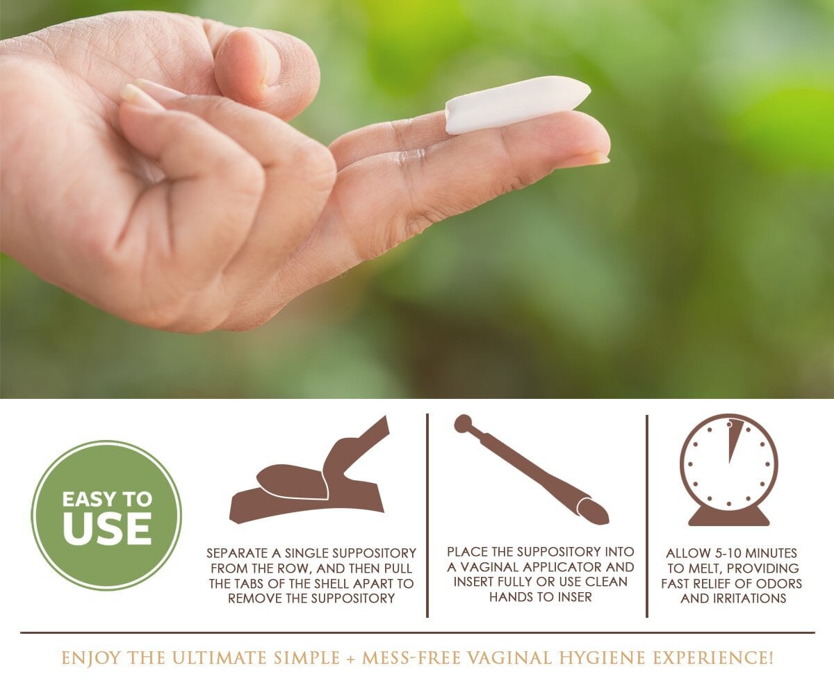 Organic Health & Hygiene Cleansing Tea Tree Suppositories